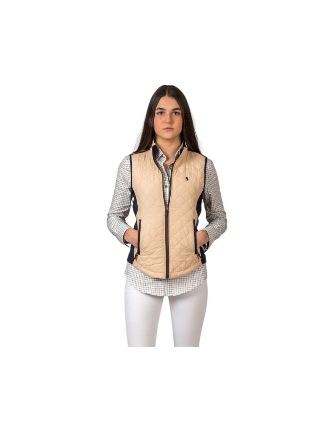 Chaleco mujer Acedera Beige